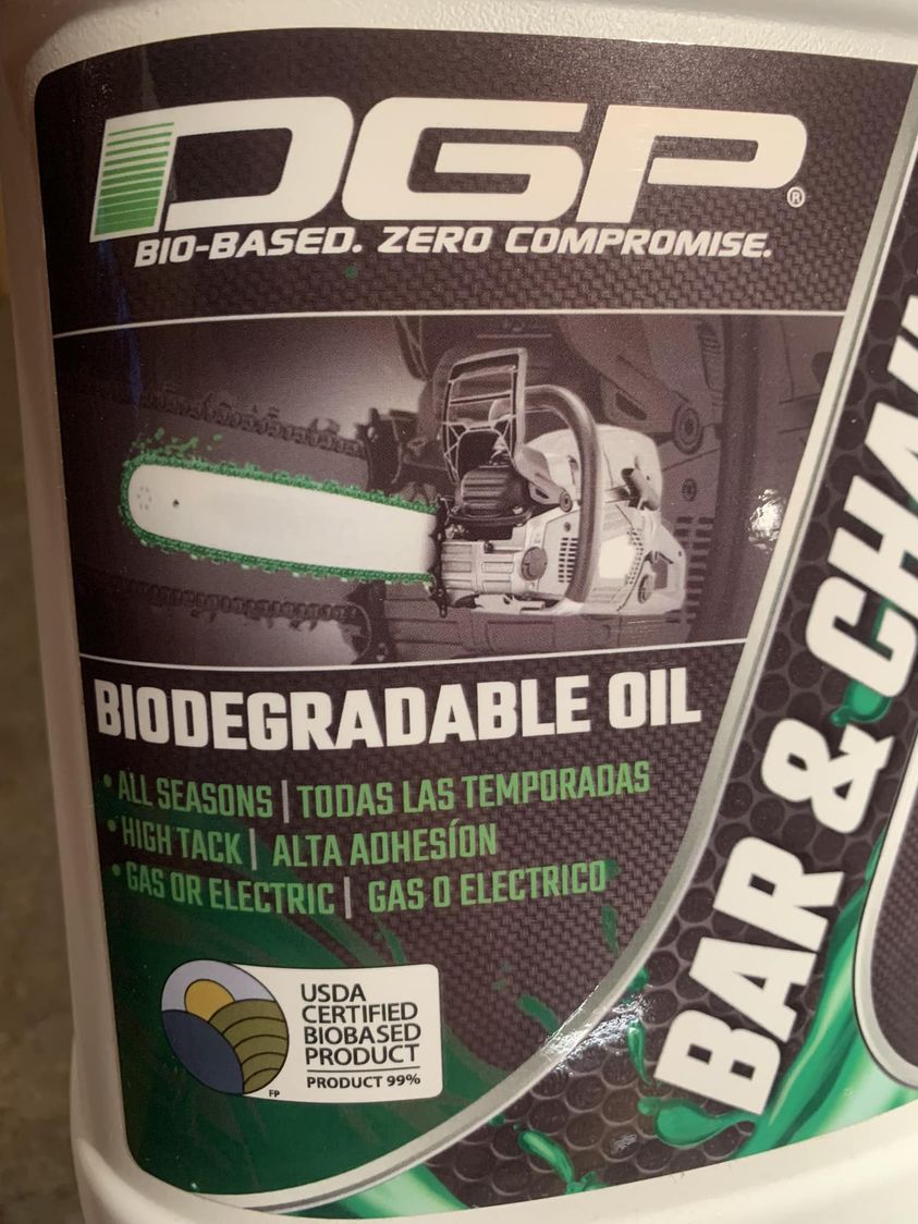 Plant oil-based bar and chain lubricant - Northern Taconic Arboriculture